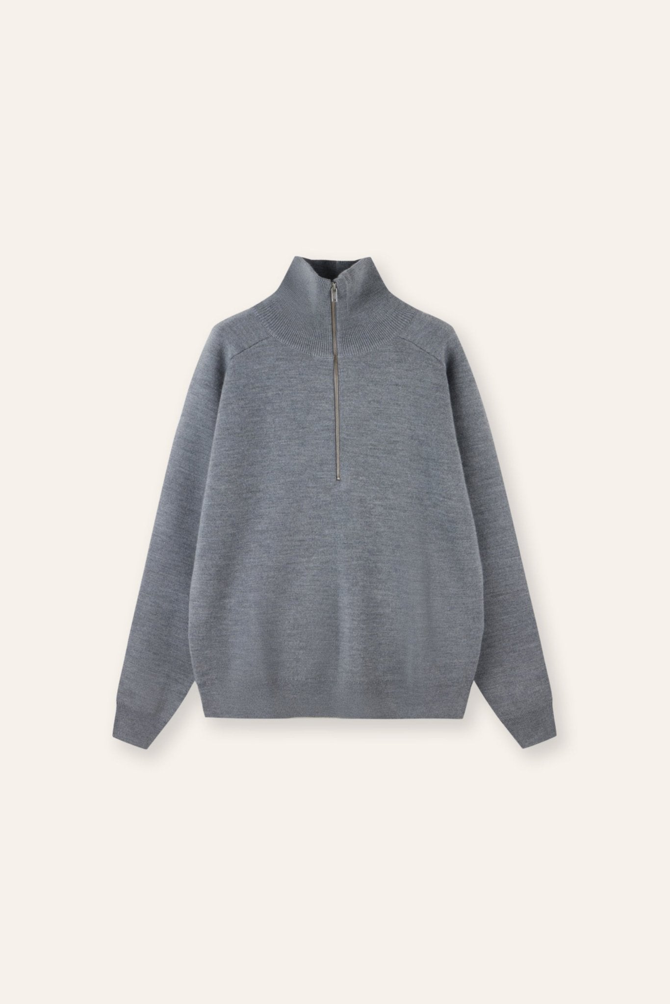 STELLAM - Women's Fashion - LA half-zip wool sweater